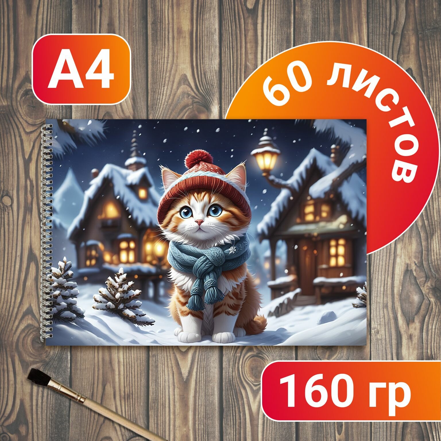 Альбом для рисования Котики