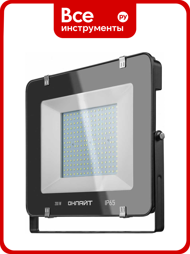 Светильник онлайт 14 345 OFL-200-6.5K-BL-IP65-LED 14345