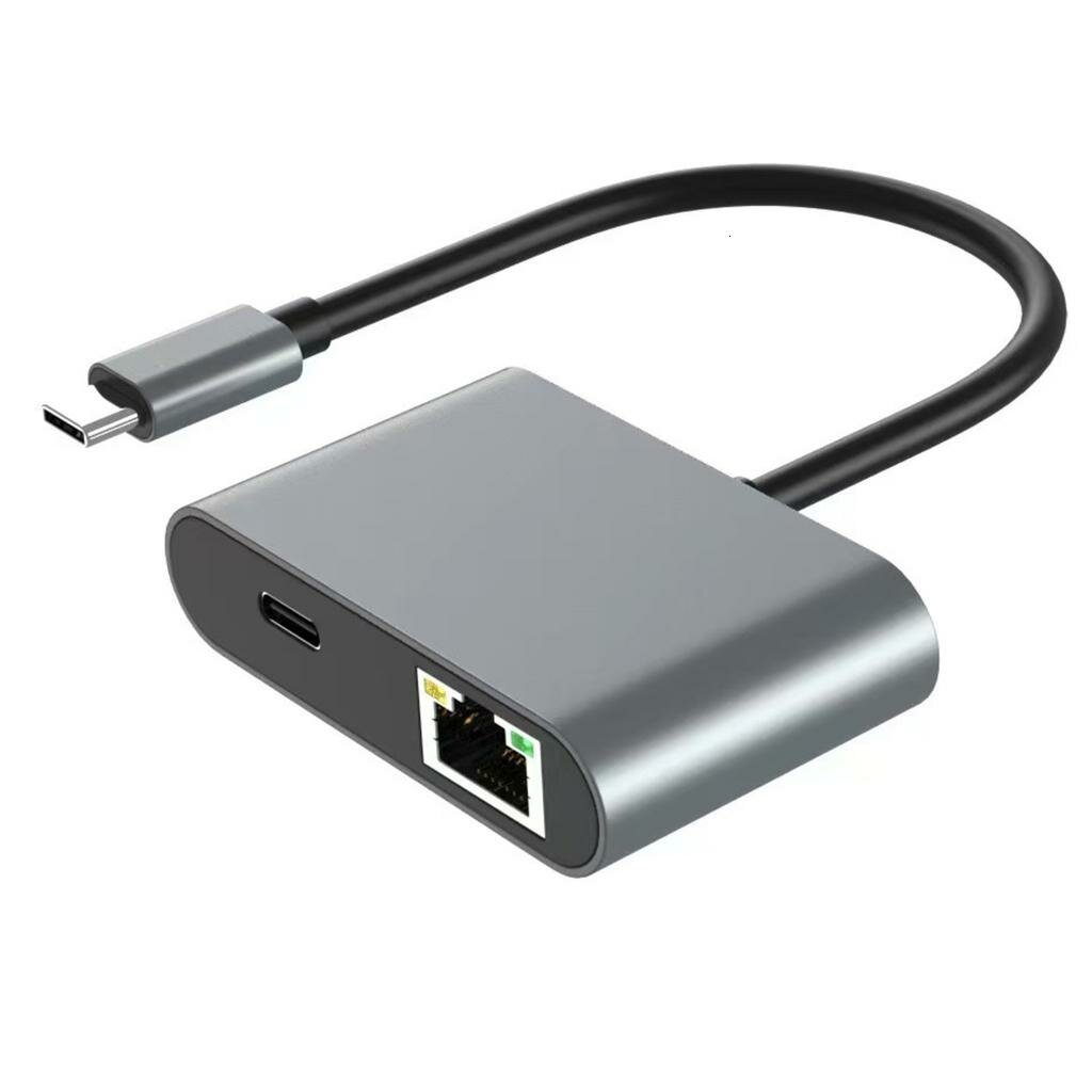USB-C–RJ45-адаптер 2,5 Гбит/с с поддержкой PD 100 Вт