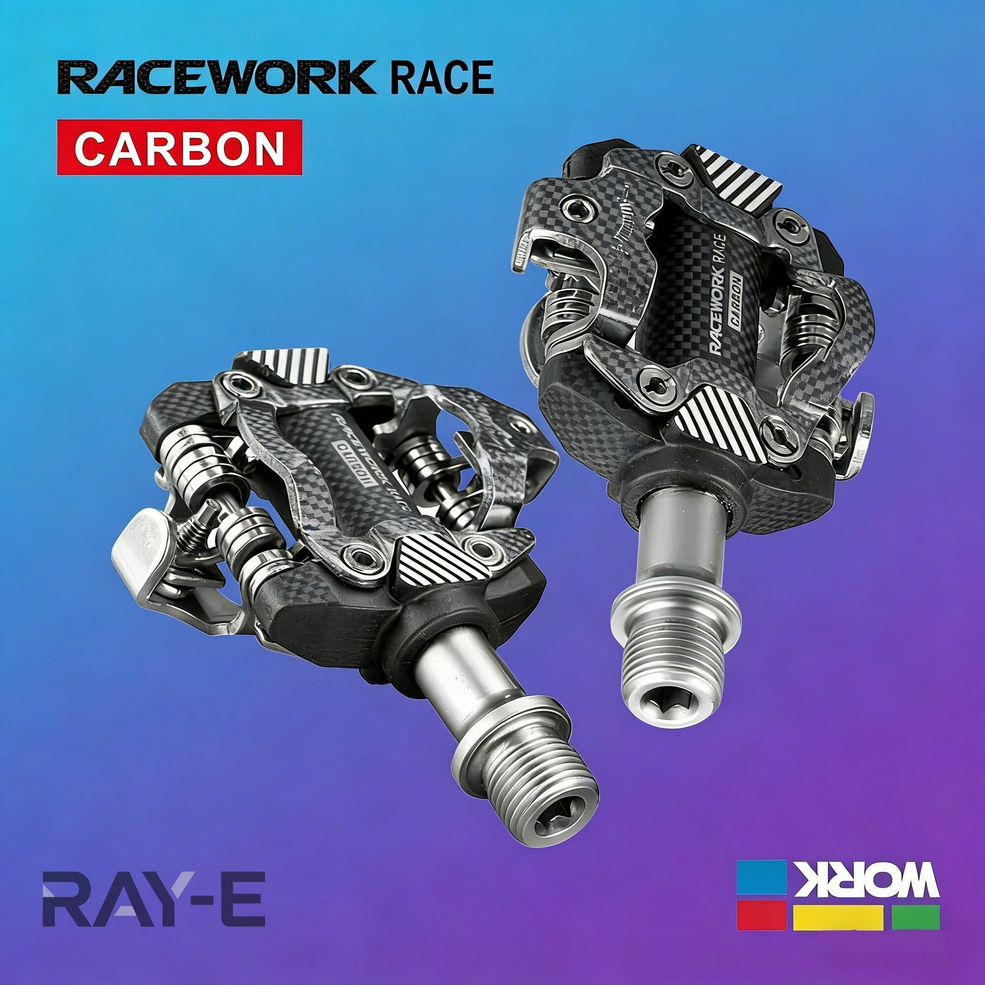 RACEWORK M8100 MTB Педали SPD Стандартные контактные педали серебристый