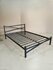 Двуспальная кровать LOFT Mebel "Афина", 140x190 см, черная матовая, металлическа...