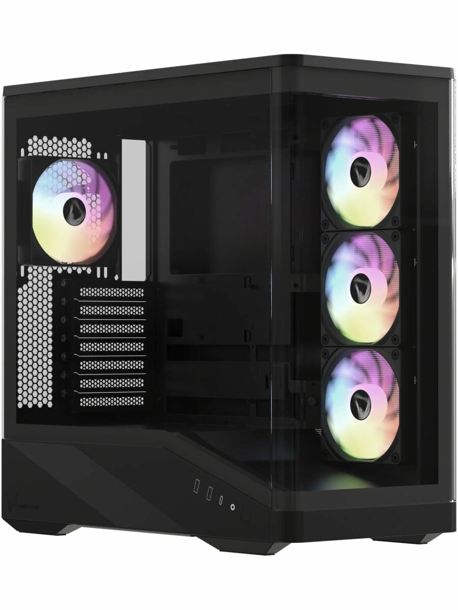 Корпус Formula Crystal U9 PA черный без БП E-ATX 5x120mm 3x140mm 2xUSB3.0 audio bott PSU