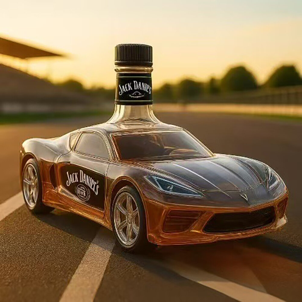 Jack Daniel's Винтажный графин, Бутылка для спортивного автомобиля, 300мл