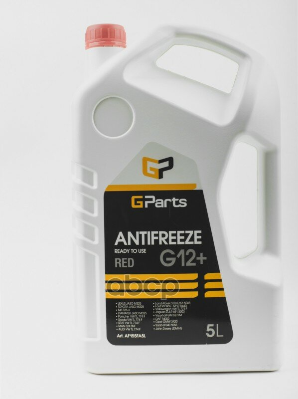 Антифриз G12+ 5(л) GParts арт. AF155FA5L