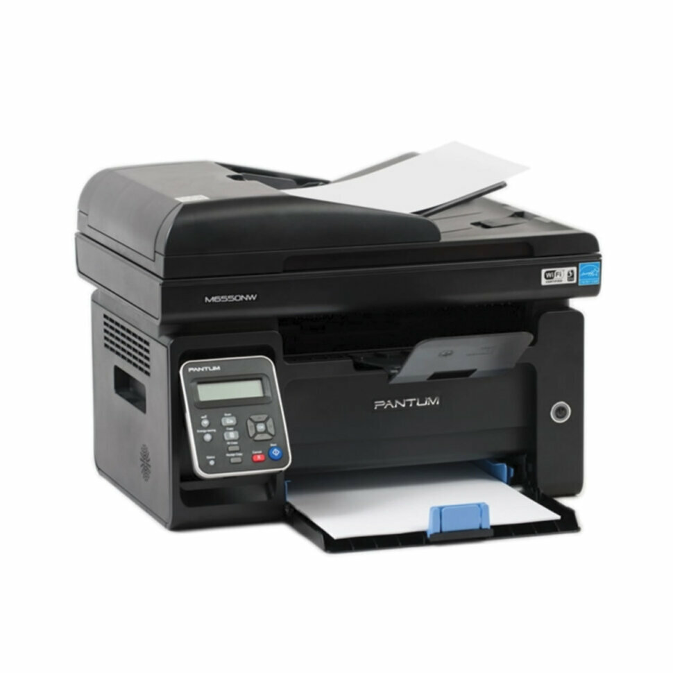 МФУ лазерное PANTUM M6550nw "3 в 1", А4, 22 стр./мин, 20000 стр./мес, АПД, Wi-Fi, сетевая карта, M6550NW, 354325