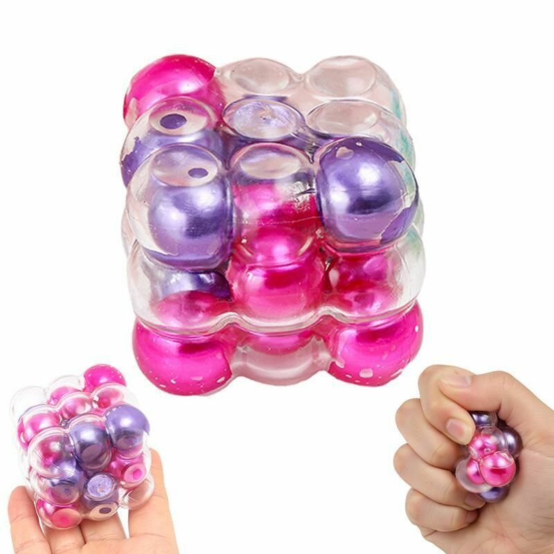 Компрессионная игрушка, жемчужная магнитная игрушка-кубик Рубика