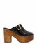 Мюли Carrano Buckle-detail platform mules, размер 38, black/black