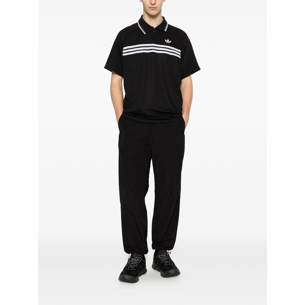 Поло adidas, размер L, черный — фото 1
