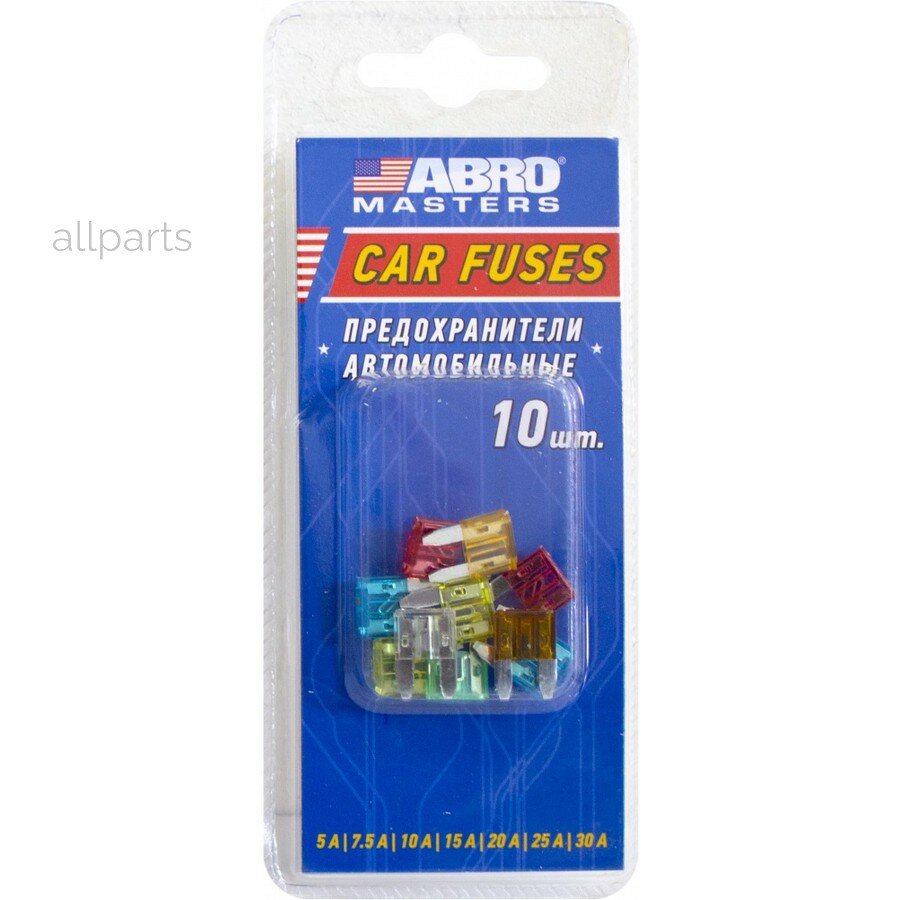 ABRO FUAI3709AS набор предохранителей 9 мини (10 ШТ) ABRO MASTERS