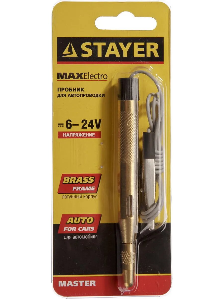 STAYER MAXElectro, 6 - 24 В, 110 мм, электрический проб