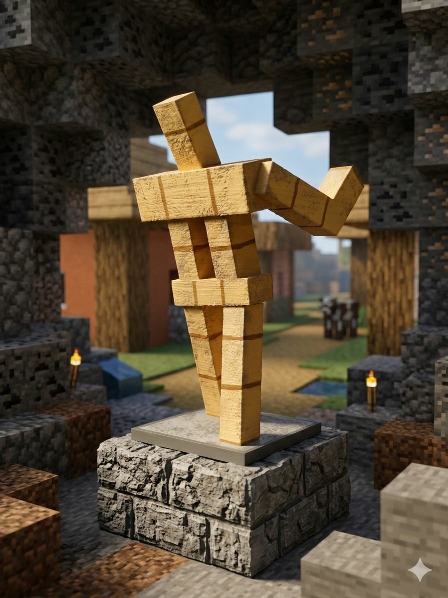 Подставка для контроллера Dualsense "Minecraft", или телефона, оригинальный дизайн — фото 1