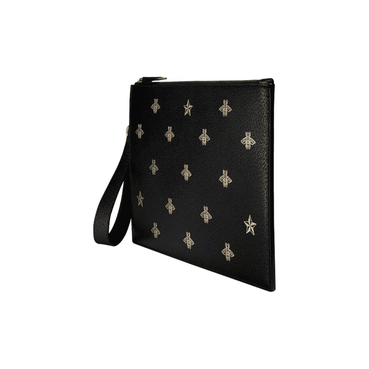 Сумка GUCCI, фактура тиснение, черный — фото 1