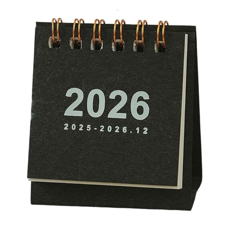 Настольный календарь на 19 месяцев (июнь 2025 – декабрь 2026), Черный