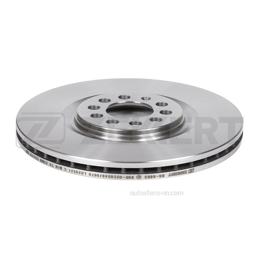 ZEKKERT BS6683 BS6683 Диск тормозной перед. VW Polo IV 05 Audi A3 99 Skoda Octavia 1U2 1U5 01 Seat Leon 99