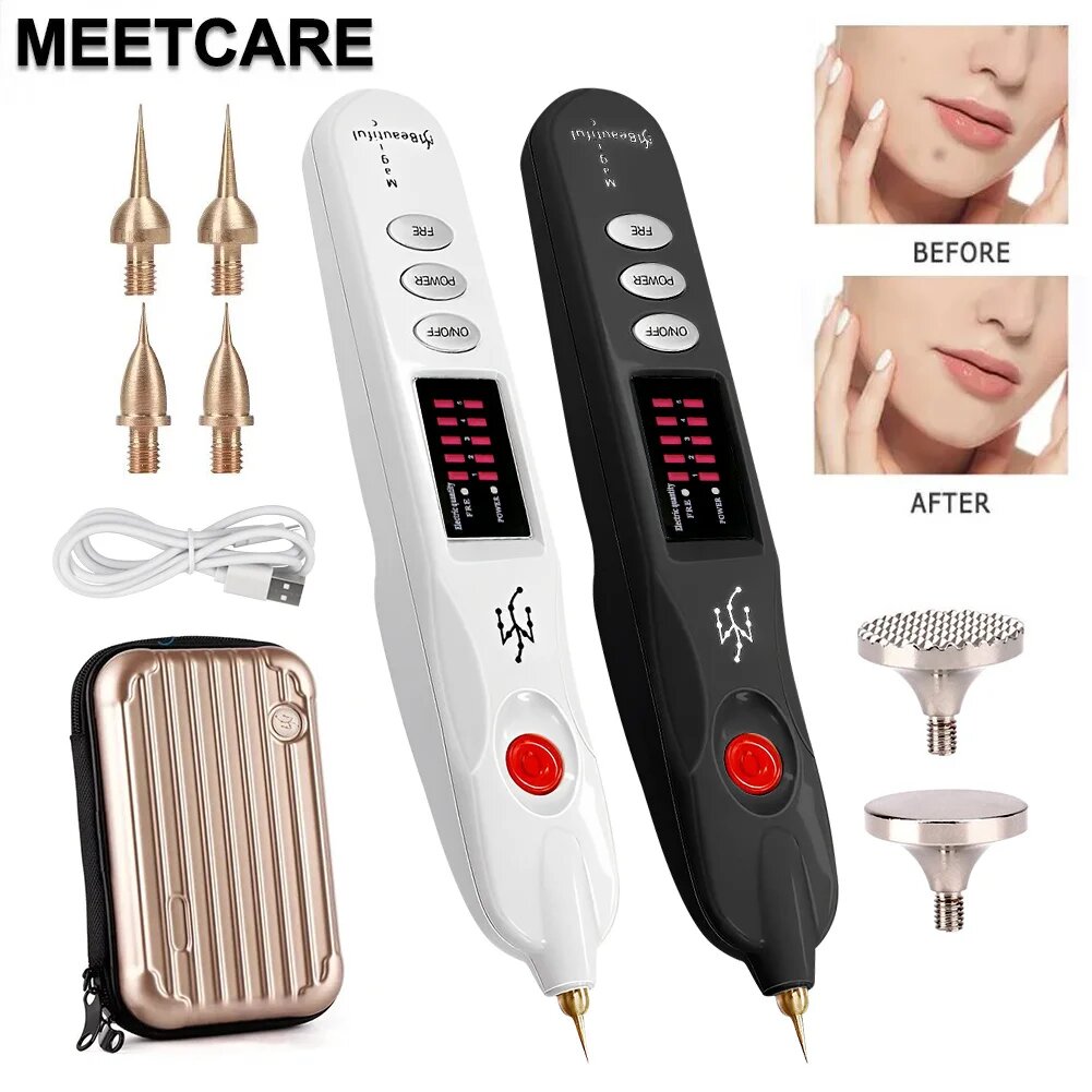 Плазменная ручка для удаления родинок MEETCARE, черная
