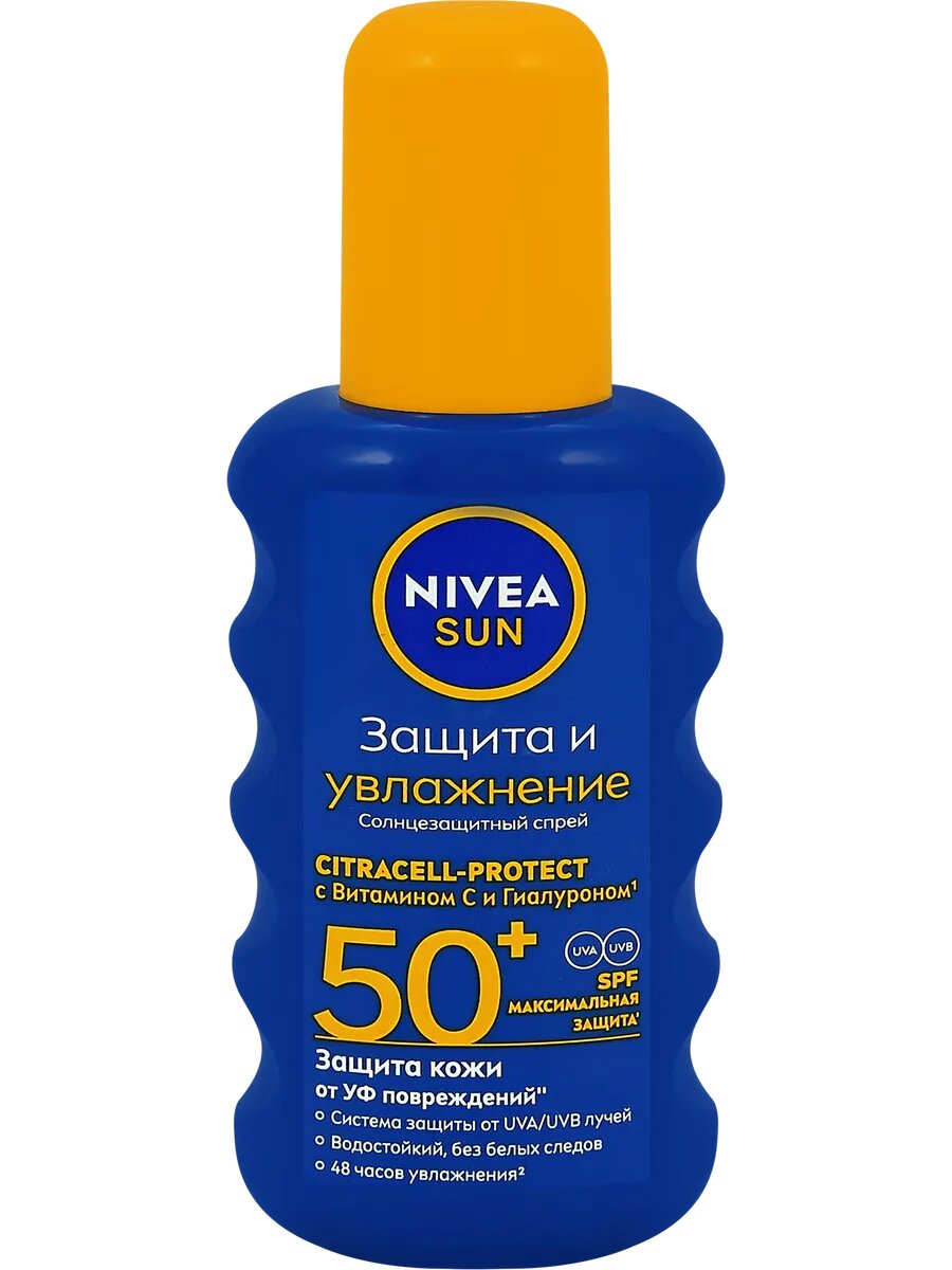 Спрей солнцезащитный для тела NIVEA Sun Защита и увлажнение