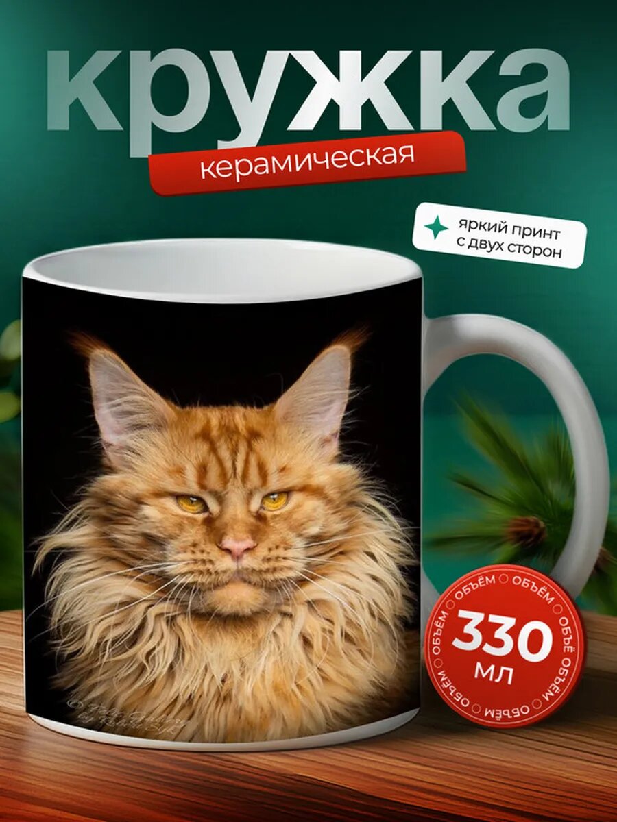 Кружка Мейн-кун кот 42,