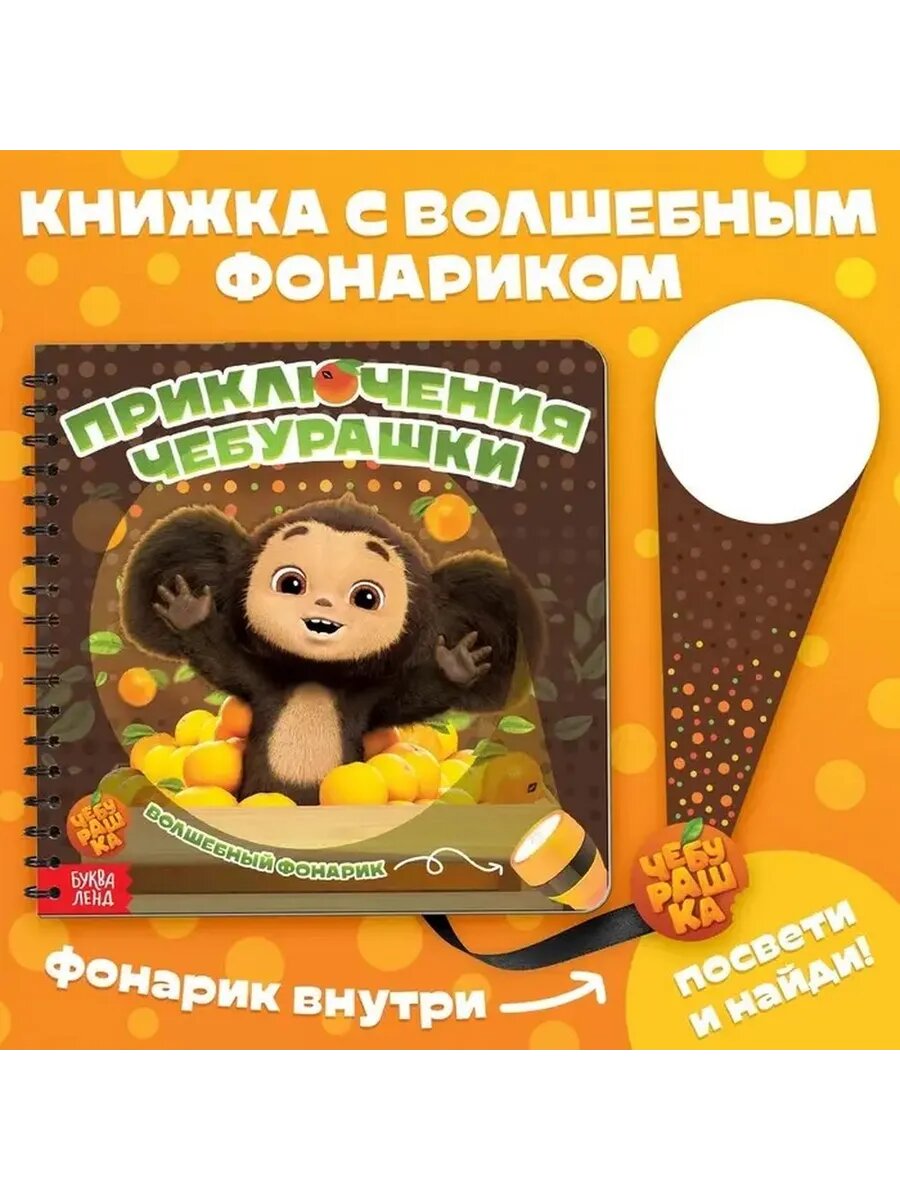 Интерактивная книга с волшебным фонариком для детей