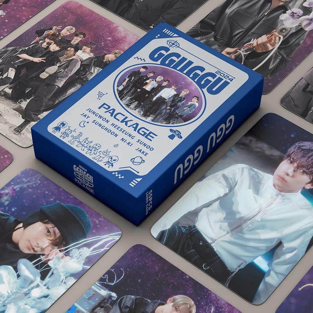 ENHYPEN LOMO карты 55 шт. 2024 GGU фотоальбом KPOP посылка поздравительный плакат идол подарок