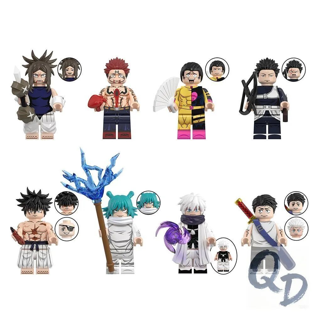Конструктор совместимый с Lego, фигурки аниме Магическая битва, Сезон 5 (8 шт.)