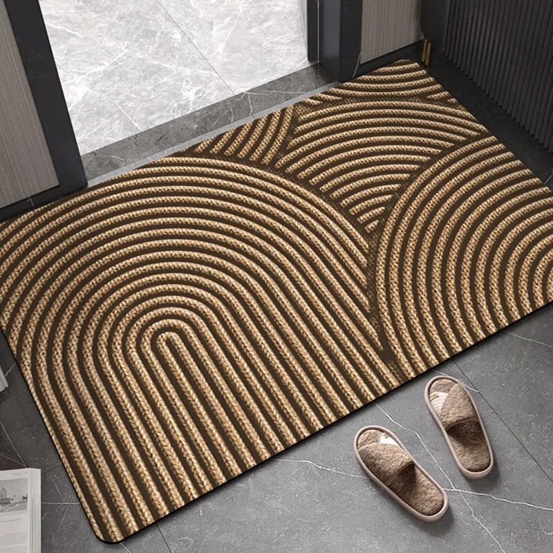 Резиновый коврик для ванной из диатомовой грязи 40x60cm, Коричневый, Brown