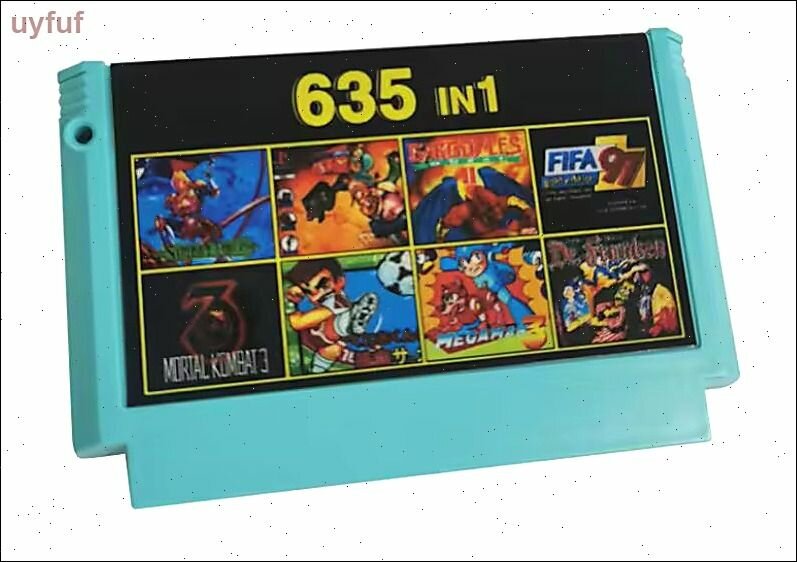 635 в 1 Семейный компьютер FC Famicom NES Игровой картридж 60 Pin Ретро-консоль