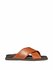 Шлёпанцы GEOX Adelash cross-strap leather slides, размер 36 EU, brown