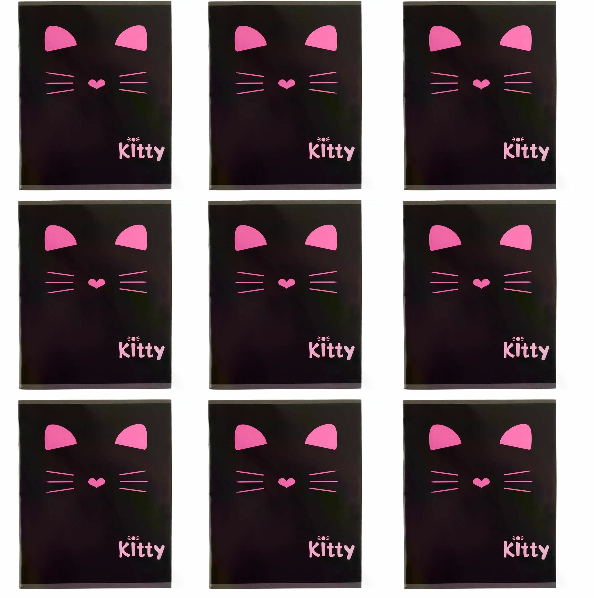 Комус Класс Тетрадь общая Kitty, А5, 48 листов, 9 шт
