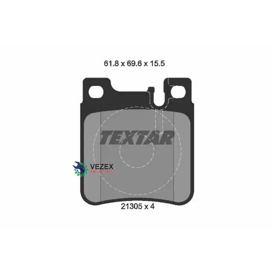 TEXTAR 2130501 Комплект тормозных колодок дисковый тормоз