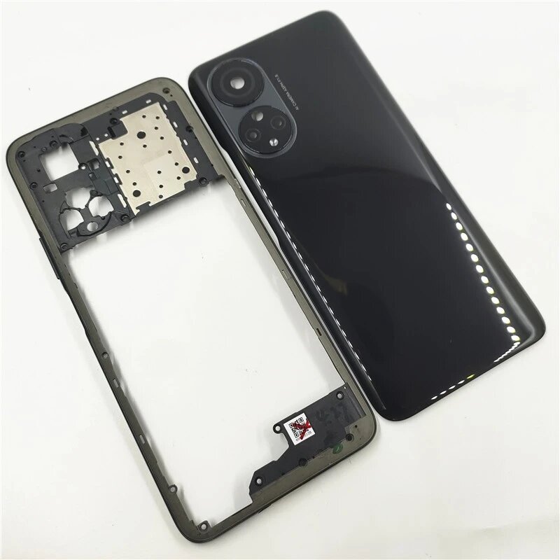 Полный корпус для Honor X7/Play 30 Plus, средняя крышка рамы + задняя крышка Черный, черный