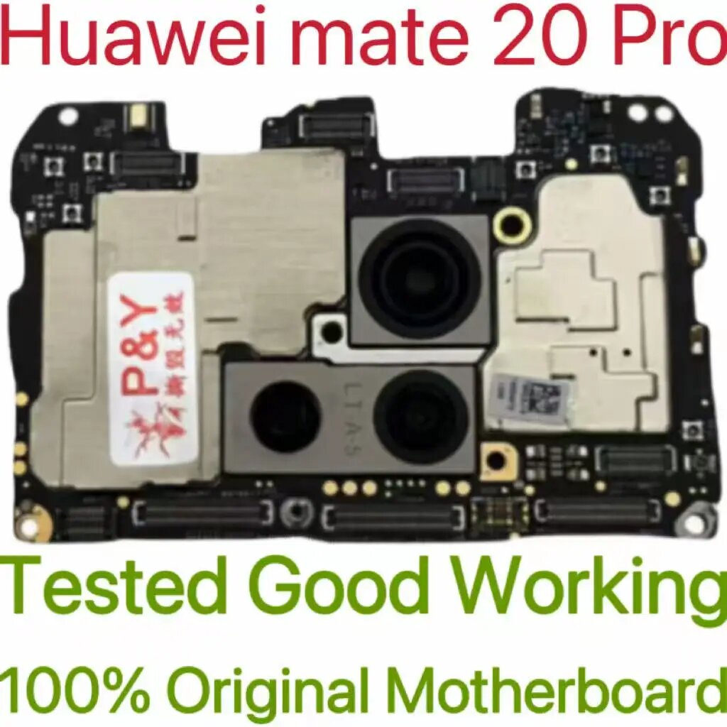 Глобальная версия оригинальной разблокированной материнской платы для Huawei Mate 20 Pro, протестированная основная логическая плата для Huawei Mate 20 Pro