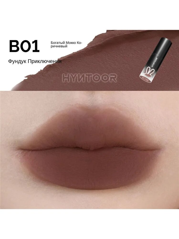 HYNTOOR маленький черный тюбик губной помады