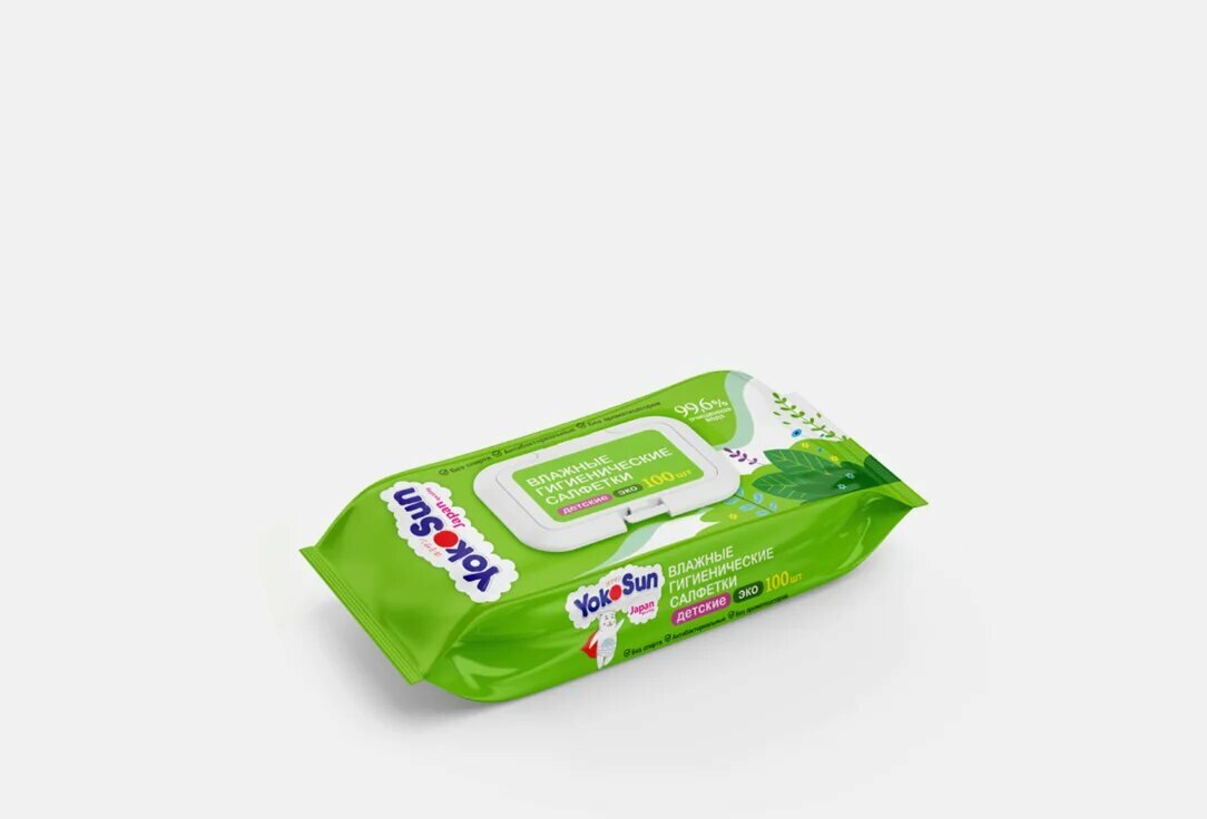 YokoSun Eco Детские влажные салфетки 100шт