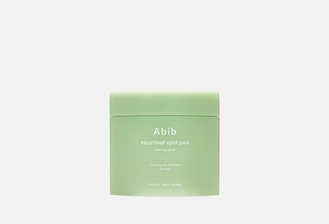 ABIB Heartleaf spot pad Calming touch Успокаивающие диски для лица с хауттюйнией 120мл