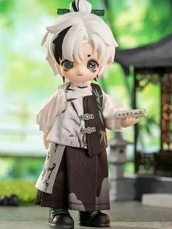 Кукла BJD 1/12 шарнирная Nagi A Happy Excursion Series блайнд-бокс/Фигурка сюрприз/аниме с одеждой и аксессуарами-Qing Lan Panda