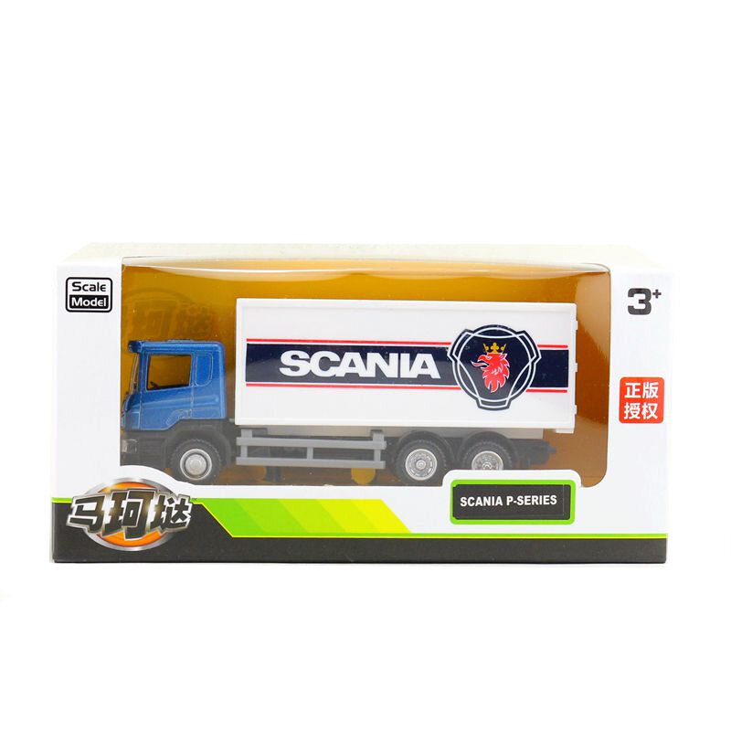 Marco Модель Игрушечного Грузового Автомобиля Из Сплава 1:64 Scania Man Инженерное Транспортное Средство Миксер Пожарный Автомобиль Контейнерный Автомобиль (Scania-контейнерный Автомобиль)