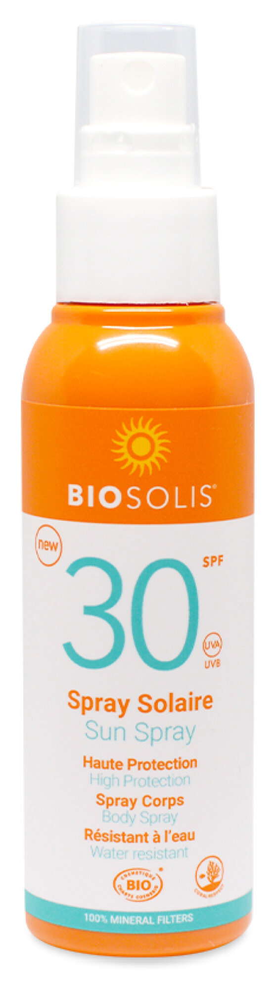 BIOSOLIS, Натуральный солнцезащитный спрей SPF30, 100 мл