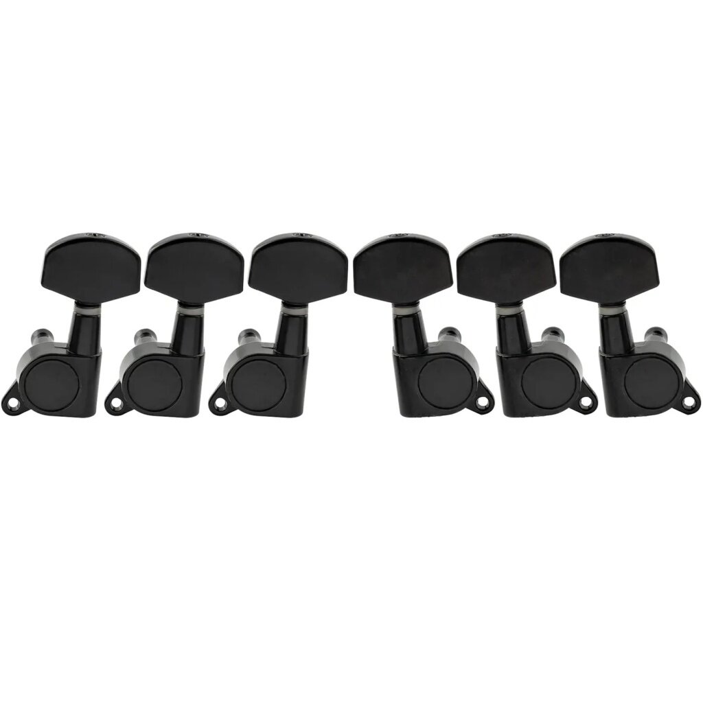 Колки для гитары 3+3, черные, Musiclily MX1340BK-3MX1341BK-3