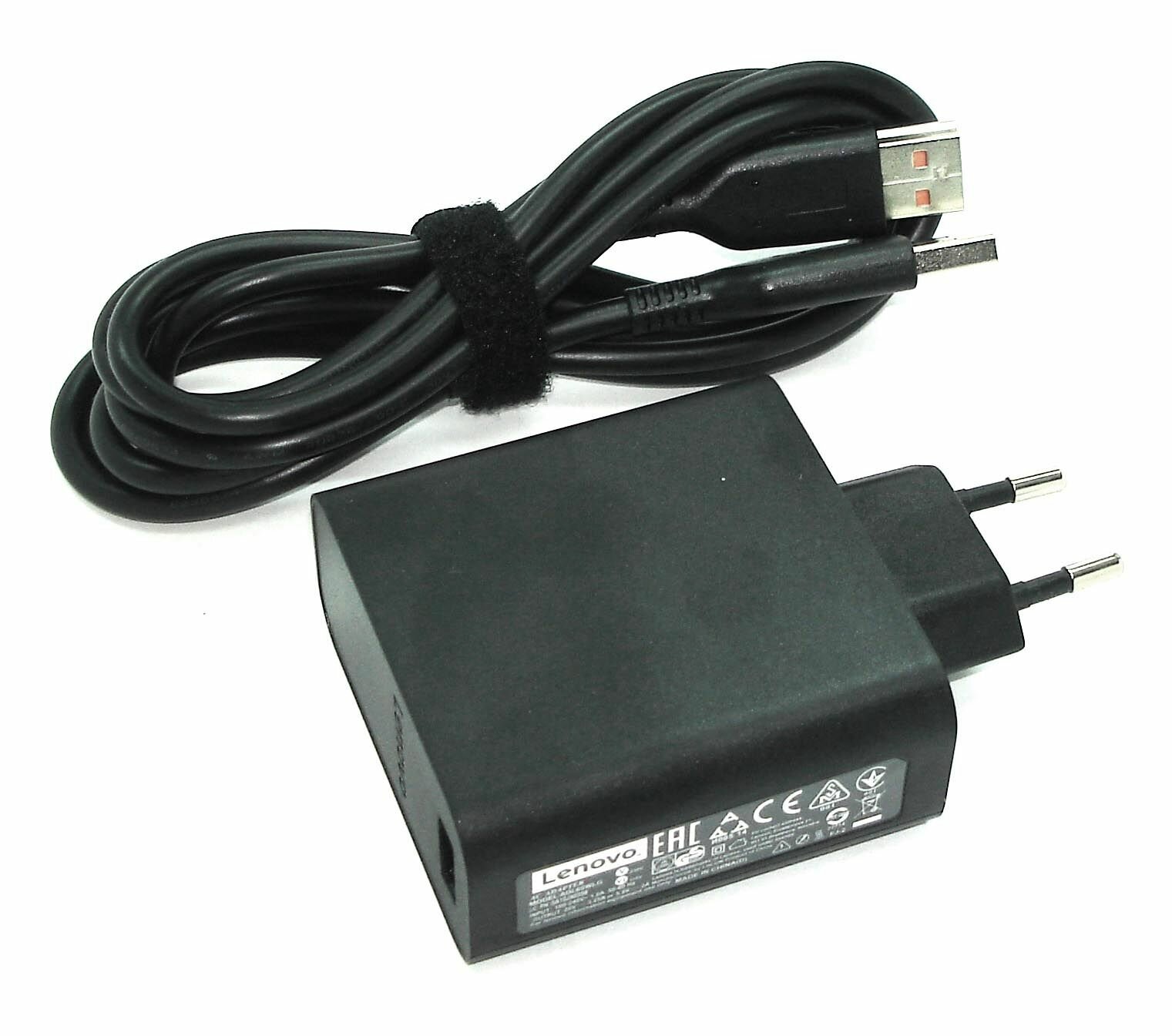 Блок питания (сетевой адаптер) для ноутбуков Lenovo 20V 3.25A 65W USB-LENOVO