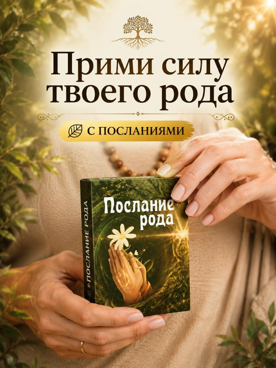 Метафорические ассоциативные карты МАК с посланием "Послание рода"
