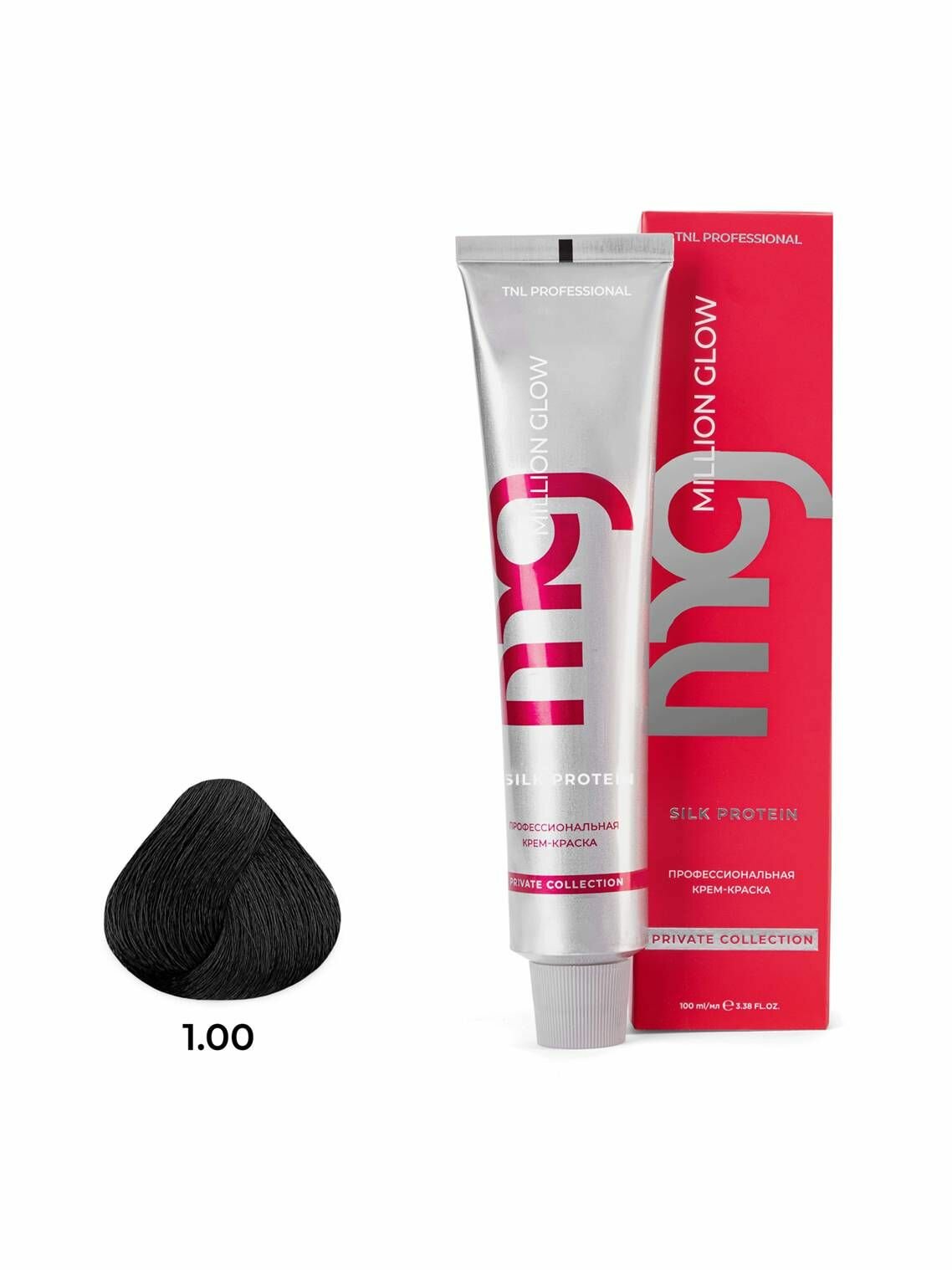 Крем-краска для волос Million glow Private collection Silk protein 1.00
