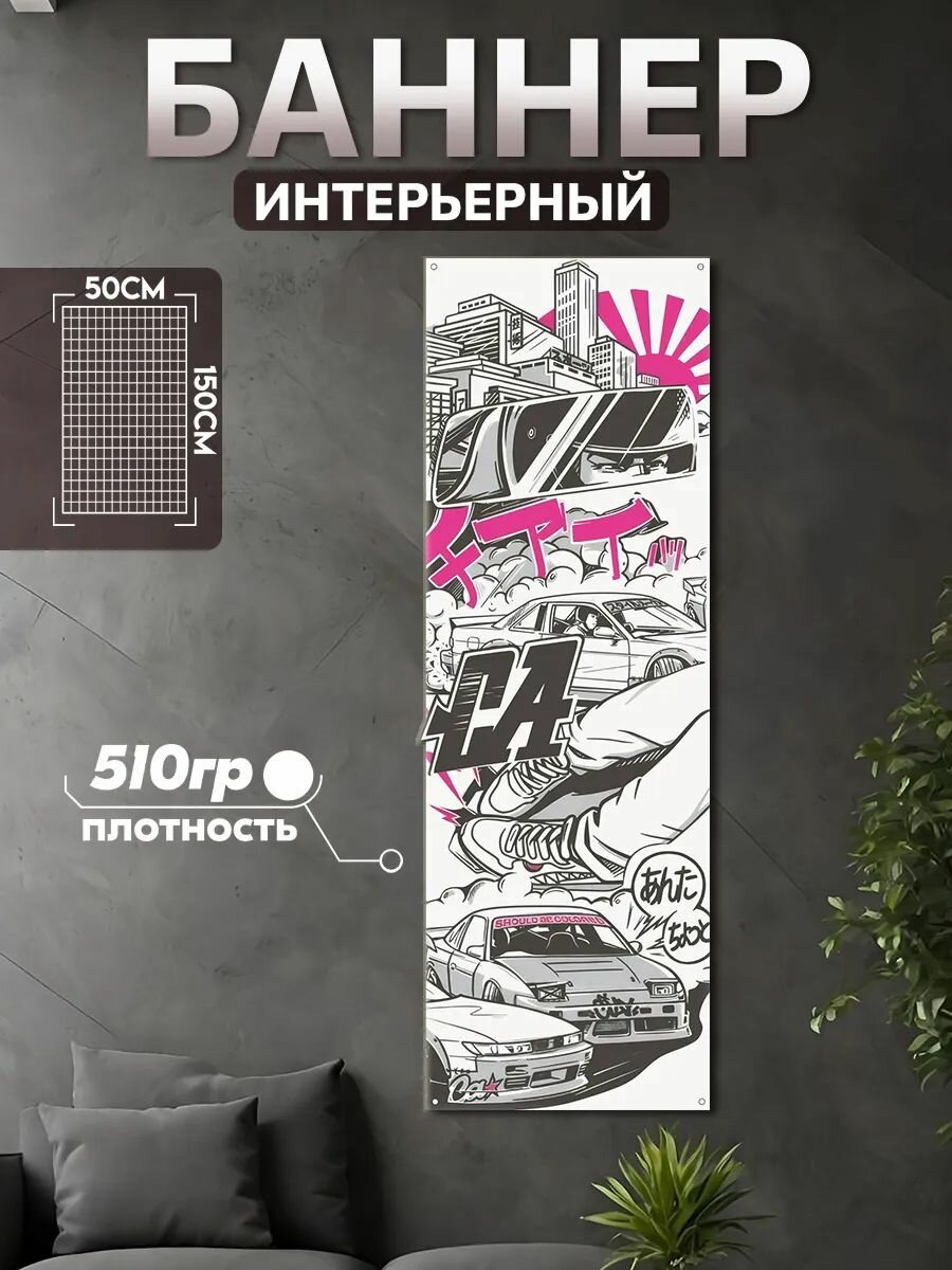 Постеры на стену баннер JDM Япония машина