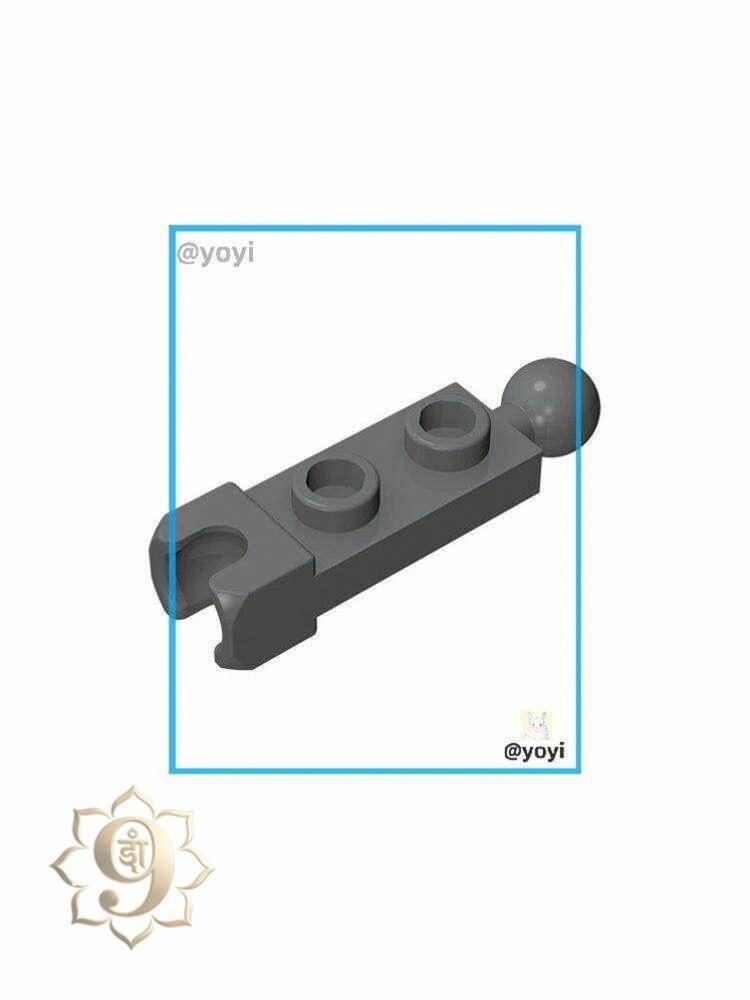 Пластиковые детали конструктора 1x2 с шариком ABS (75PC)