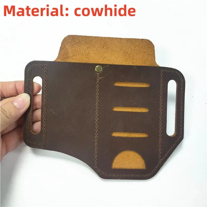Кожаный чехол для ножей и инструментов brown cowhide