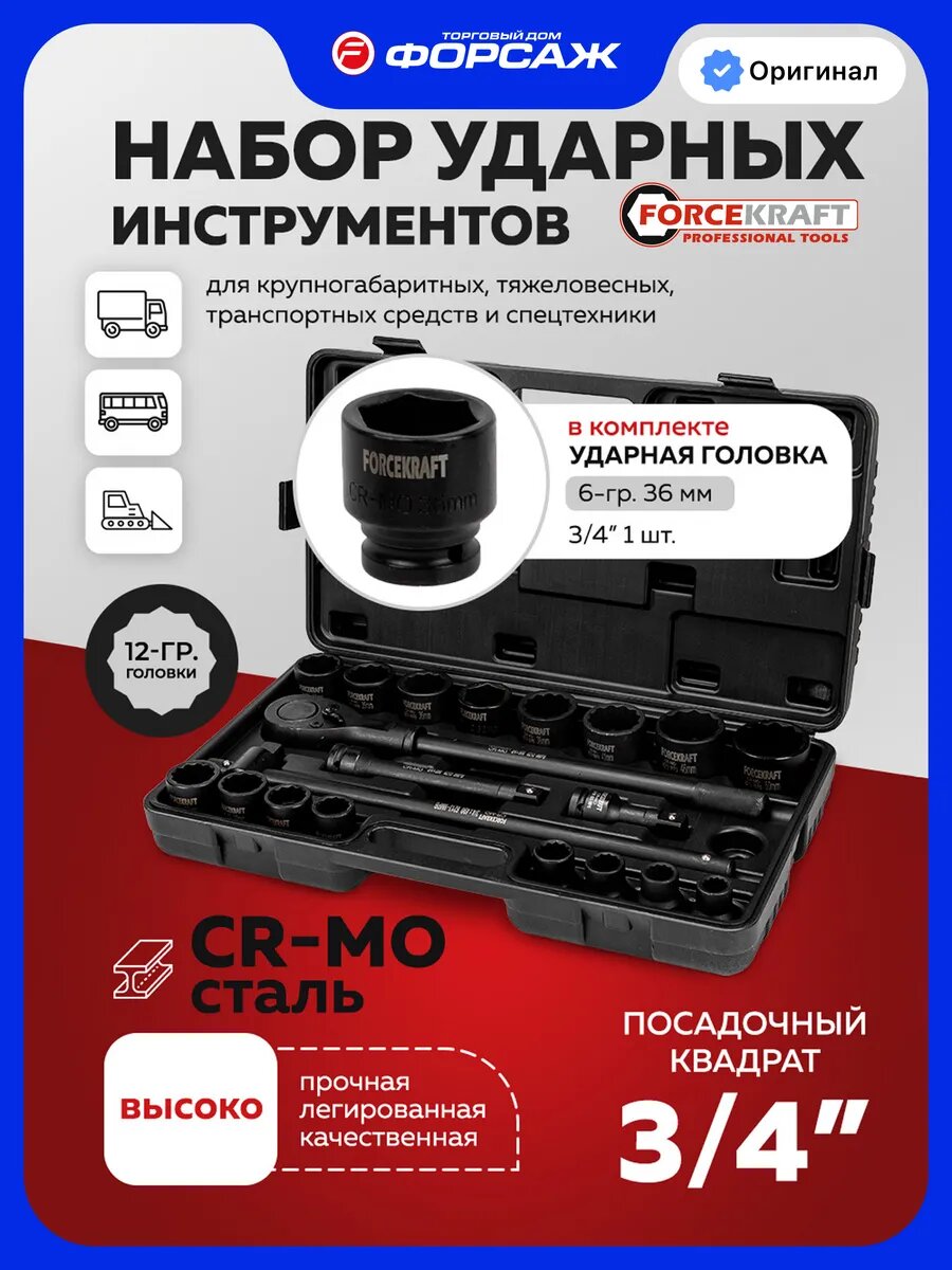 Набор ударных инструментов для автомобиля 21 предмет