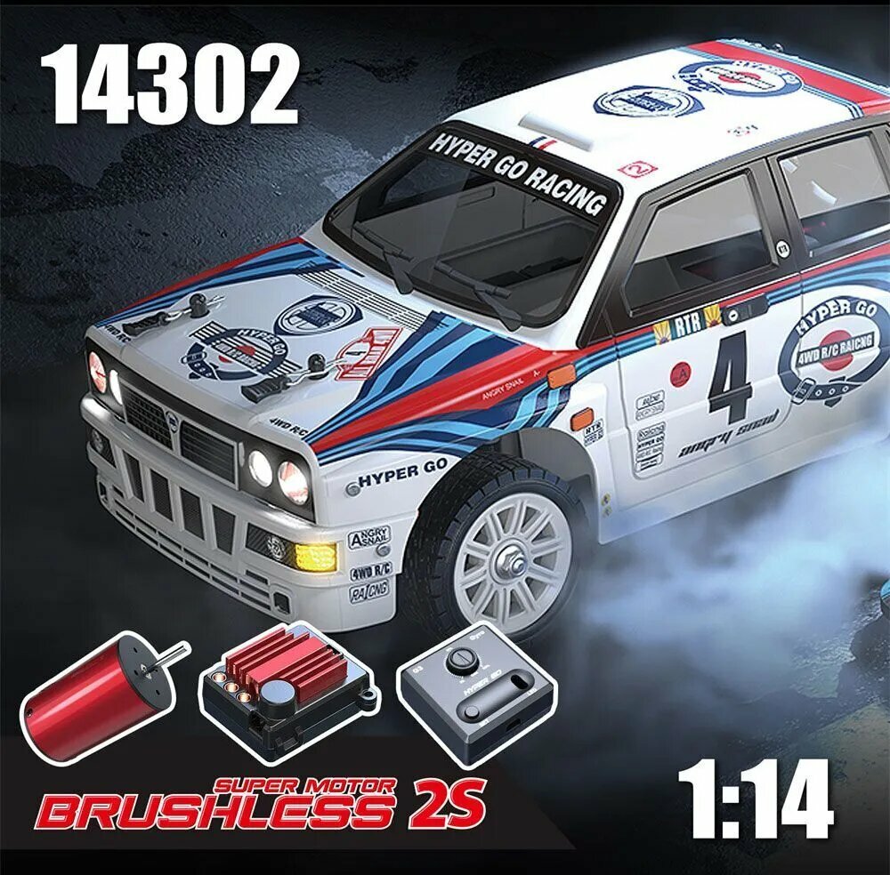 Радиоуправляемая машина для дрифта MJX Hyper Go 14302 2.4G 1/14 4WD Brushles Drift Car