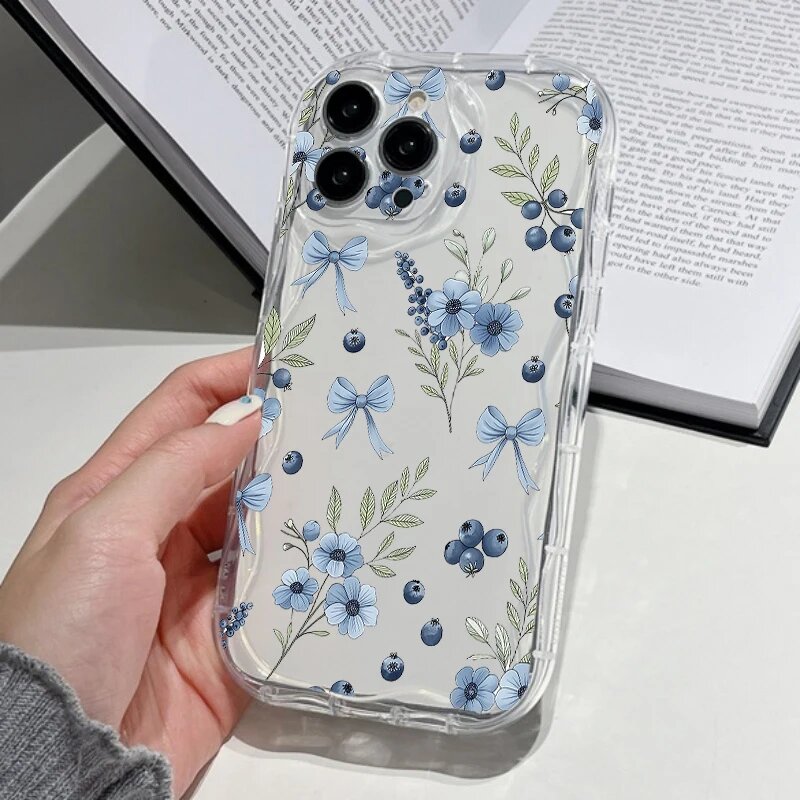 Чехол для Xiaomi POCO X8 Pro Max X7 X6 X5 F3 X3 M3 M4 M6 F6 F7 F8 Mi 15T Pro 15 Ultra с 3D-волновым дизайном в виде вишни и клубники