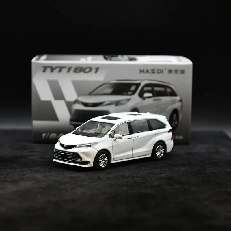 MASDI 1:64 Toyota Sienna Коллекционная машинка, Металлический сплав, 7 см