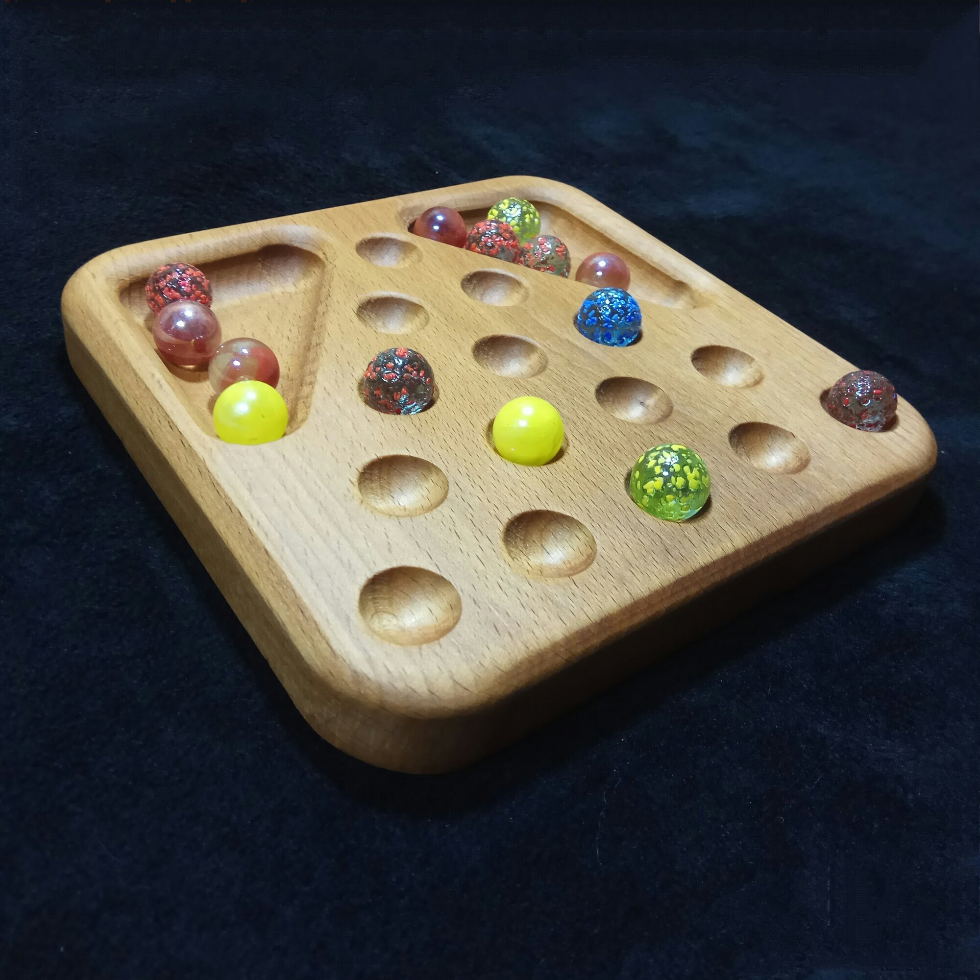 Игра логическая настольная Солитер, массив дерева