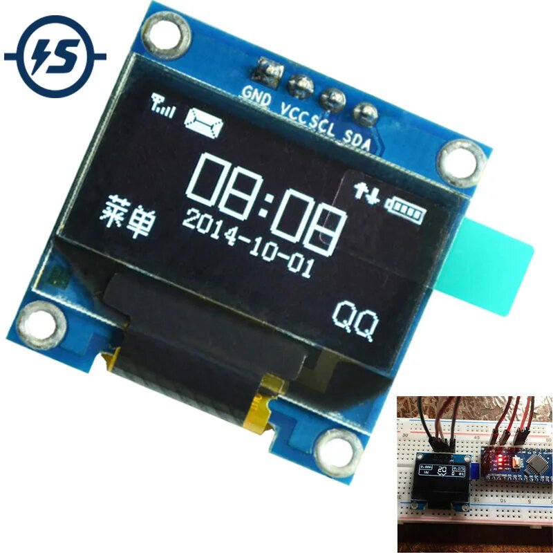 OLED дисплей модуль SSD1306 0,96 дюйма белый